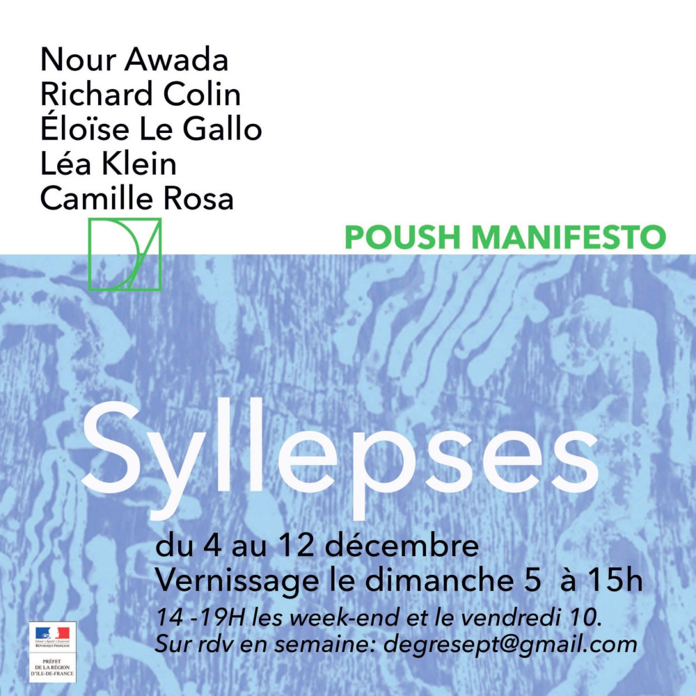 POUSH | Syllepses, an exhibition by the Degré 7 collective with Nour ...